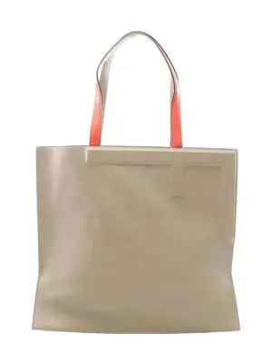 Fendi 2010s Flip Logo-embossed Tote Bag - Neutrals