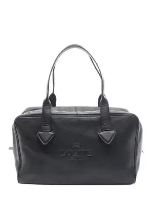 Loewe 2000s Heritage Leather Boston Bag - Black