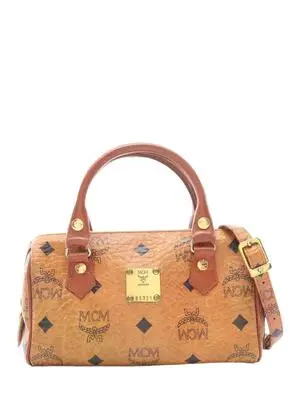 Mcm 2000s Boston Visetos 2way Mini Bag - Brown