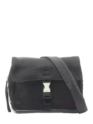 Prada 2000s Buckle-fastening Shoulder Bag - Black