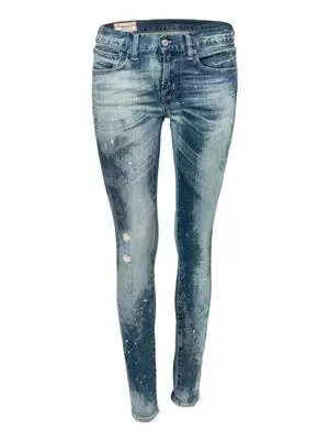 Polo Ralph Lauren Distressed Low-waist Jeans - Blue
