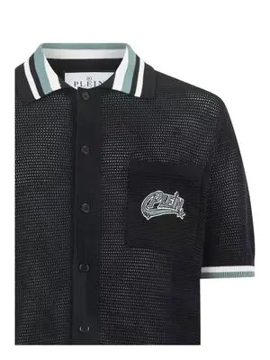 Philipp Plein Logo-star Patch Short-sleeve Shirt - Black