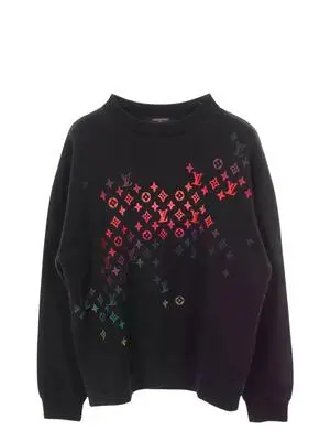 LOUIS VUITTON 2010s Embroidered Sweatshirt - Black