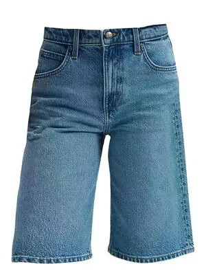 LEEM High-waisted Denim Shorts - Blue