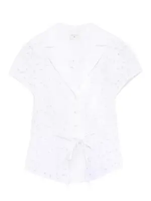 ANDIATA ANDIATA Broderie Anglaise Tie-Waist Shirt