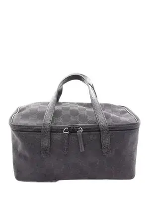 Gucci 2010s Gg-monogram Vanity Bag Black