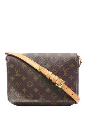 LOUIS VUITTON 2001 Musette Tango Monogram Shoulder Bag - Brown