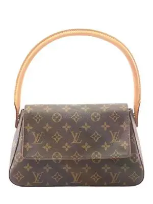 LOUIS VUITTON 2002 Looping Monogram Tote Bag - Brown