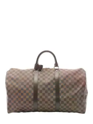 LOUIS VUITTON Louis Vuitton Keepall Damier Ebene Bag