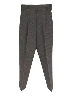 Philosophy Di Lorenzo Serafini Houndstooth Pleated Trousers - Black