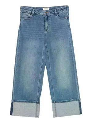 MAISON123 Denim Turn-up Cuff Jeans - Blue