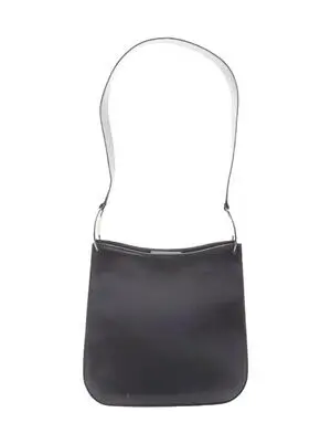 FERRAGAMO Ferragamo Logo Engraved Shoulder Bag Black