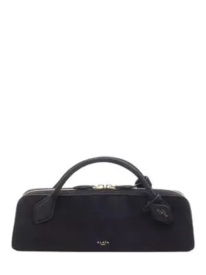 Alaïa Le Teckel Suede Bag - Black