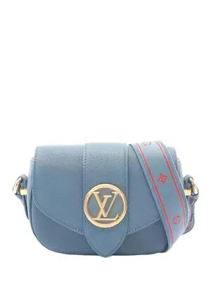 LOUIS VUITTON Louis Vuitton Pont 9 Shoulder Bag Blue