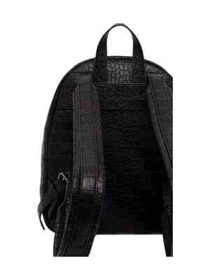 MOSCHINO Croc-effect Quilted Backpack
