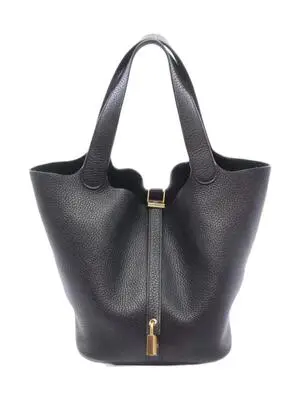 Hermès 2019 Mm Picotin Lock Tote Bag Black
