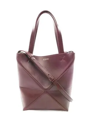 Loewe 2020s Puzzle Tote Bag Red