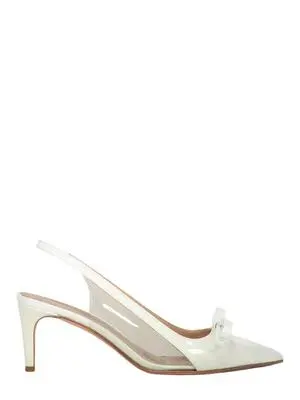 Red Valentino Bow Detail Slingback Pumps - White