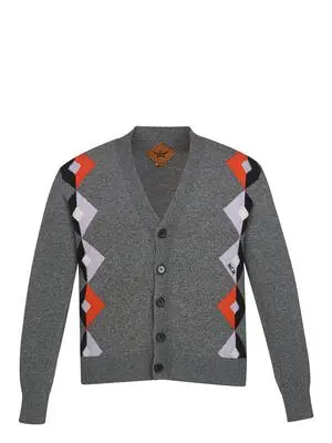 MCM MCM Wool Jacquard Diamond Monogram Cardigan