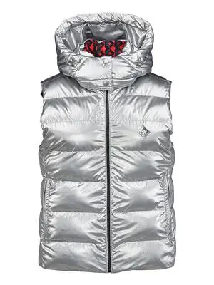Mcm Reversible Puffer Vest - Silver