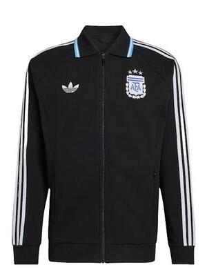 Adidas Argentina Away Anthem Long Sleeve Track Jacket - Black
