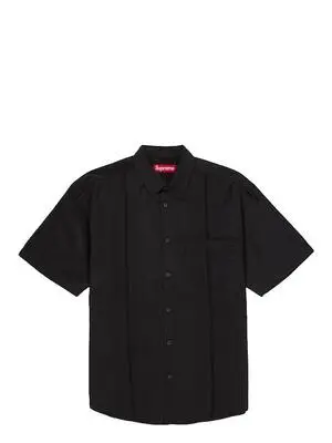 Supreme Pintuck Short Sleeve Shirt - Black