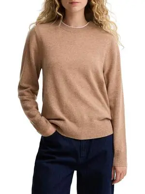 Barbour Penwood Cashmere Sweater - Camel