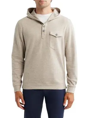 Johnnie-o Johnnie-O Henley Hoodie Cream