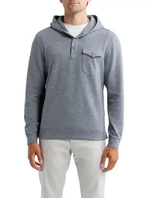 Johnnie-o Johnnie-O Henley Hoodie Titanium