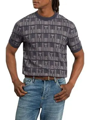 Ted Baker London Britton Geometric T-shirt - Navy