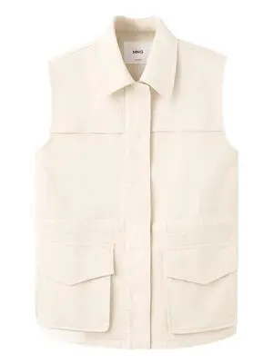 MANGO Oversize Denim Vest