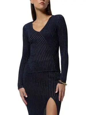 Missoni Ribbed V-neck Sweater - S72rb