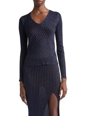 Missoni Ribbed V-neck Sweater - S72rb
