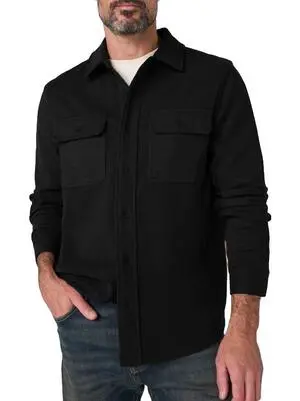 LIVERPOOL Long Sleeve Knit Button Up Shirt - Black