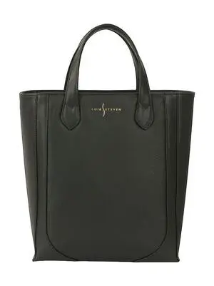 LUIS STEVEN Tall Office Tote - Black