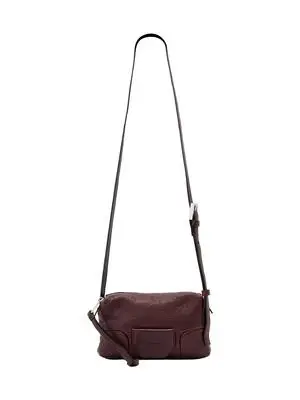 ALLSAINTS AllSaints Ares Leather Micro Crossbody Bag Red