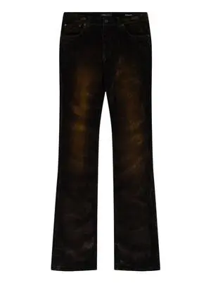 PURPLE BRAND Super Stack Flare Jeans - Brown