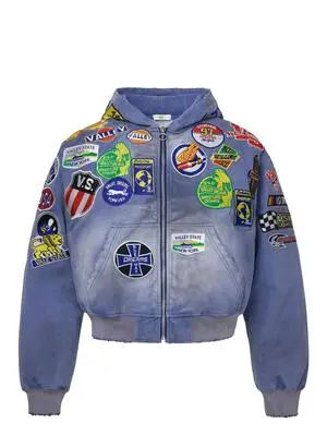 VALE FOREVER Passport Denim Jacket - Blue