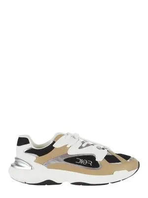Dior B24 Mesh Reflective Sneakers - Tan