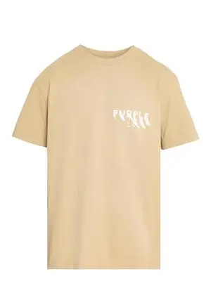 PURPLE BRAND Heavyweight Jersey Short-sleeve T-shirt - Tan