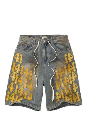 VALE FOREVER Luxcky Charm Jorts - Blue