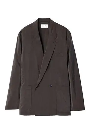 LEMAIRE Soft Double Breasted Jacket 'licorice - Brown