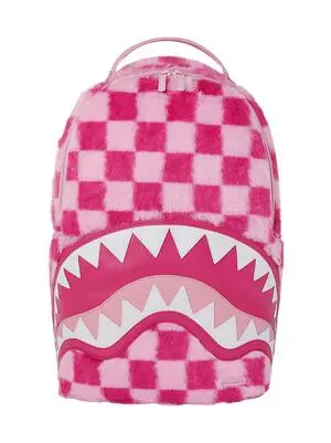 SPRAYGROUND Furzilla Shark Backpack 'pink Check' Pink