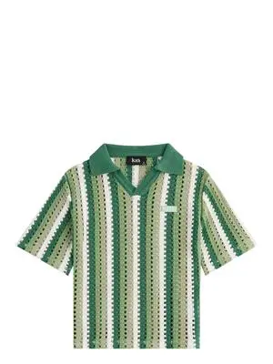 Kith Open Knit Pullover Polo - Green