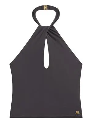 KITH Kith Lea Cross Neck Halter Top