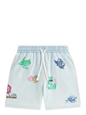 Kith Novelty Thompson Camp Short - Blue