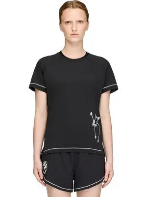 Adidas Y-3 Chito Graphic Running Short Sleeve Tee - Black