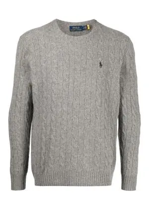 Polo Ralph Lauren Cable Knit Wool-cashmere Jumper - Grey