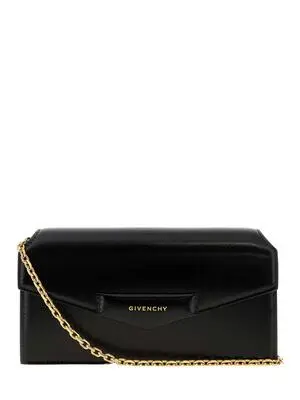 Givenchy Leather Antigona Clutch - Black