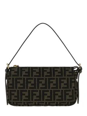 Fendi Embroidered Jacquard Small Handbag - Multicolor